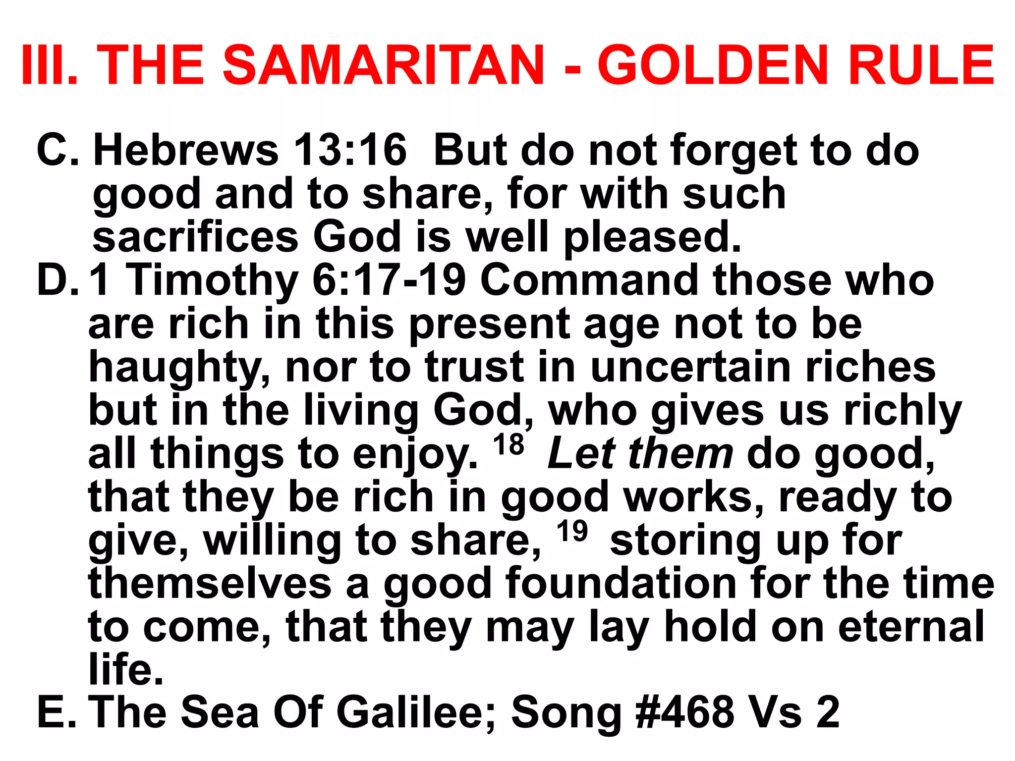 the good samaritan | PPTX