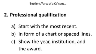 10.CURRICULUM VITAE (CV).pptx