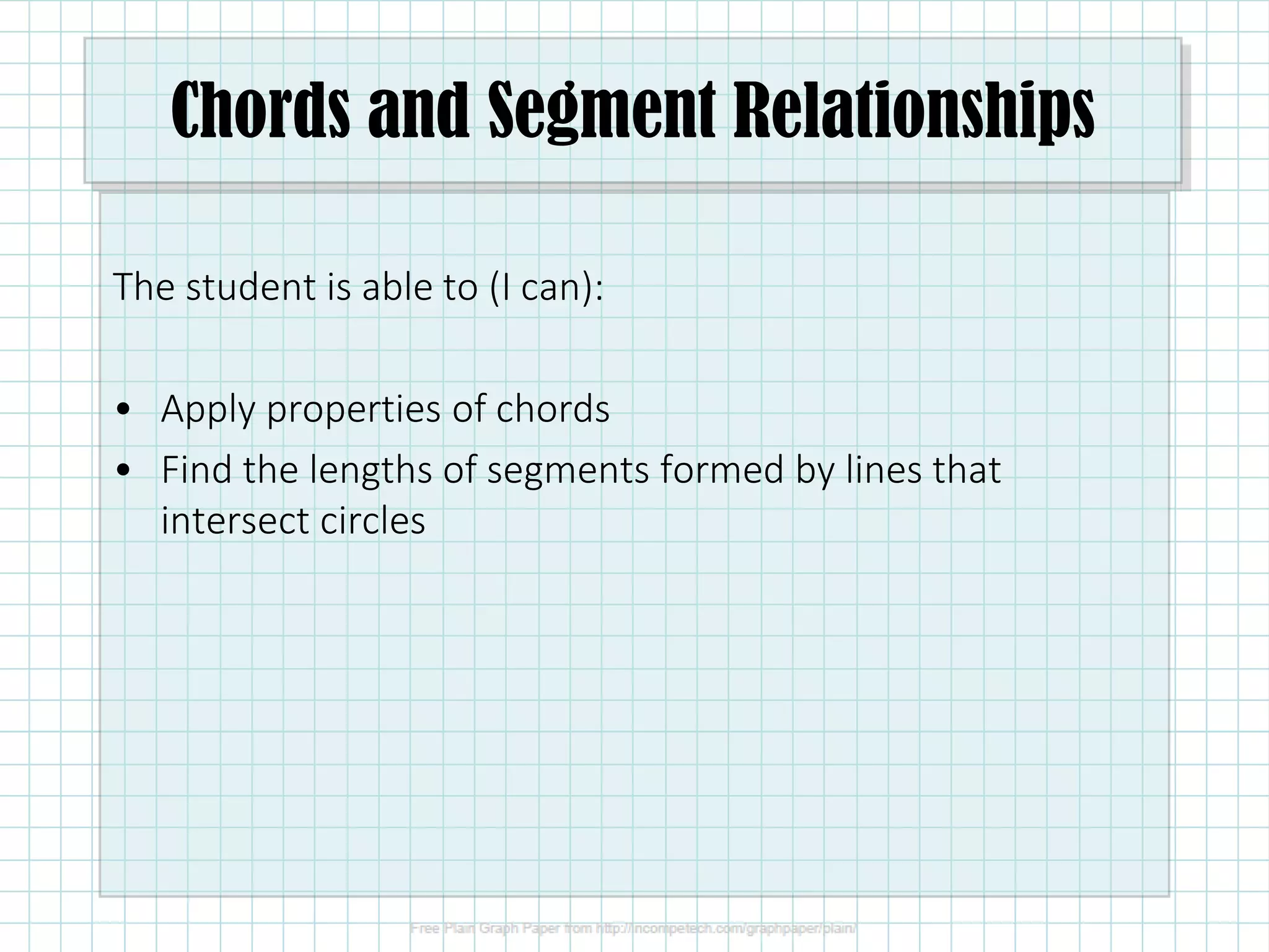 10.3 Chords and Segment Relationships | PDF