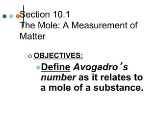 10.1 The Mole powerpoint.ppt