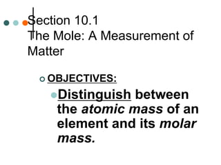 10.1 The Mole powerpoint.ppt