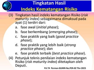 Penilaian Indeks Kematangan Risiko (Risk Maturity Index) di BUMN ...