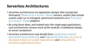 Serverless Architectures | PPT