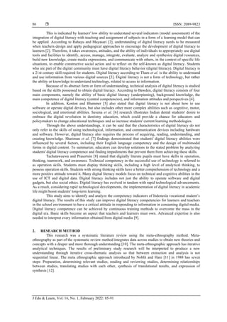 Digital literacy competency indicator for Indonesian high vocational ...