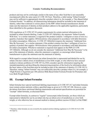 FDA: Guidance-Labeling Infant Formula-March2023 | DOCX