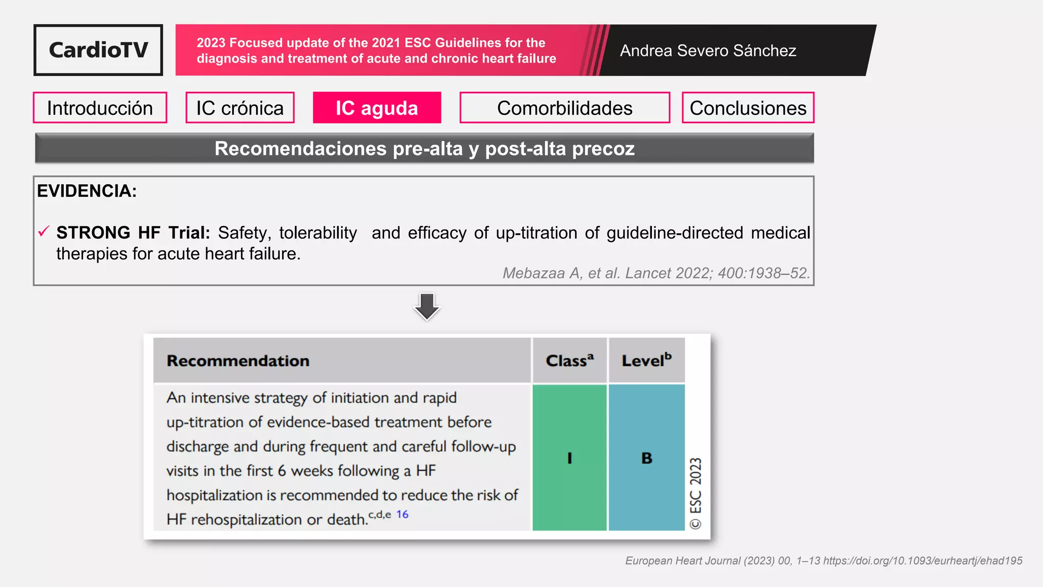 2023 Focused update of the 2021 ESC Guidelines for the diagnosis and ...