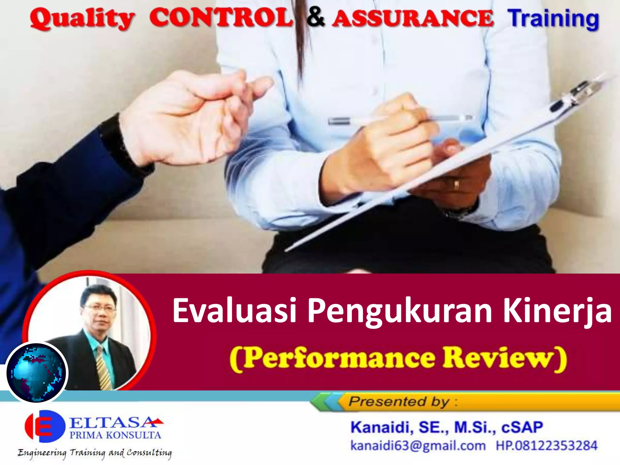 Evaluasi Pengukuran Kinerja (Performance Review) _"Training QC & QA" | PPTX
