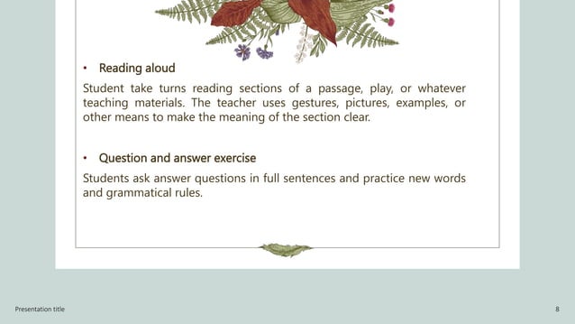 10. DIRECT METHOD in language teaching.pptx | Education