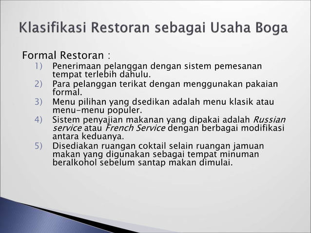Manajemen Menu yang digunakan untuk referensi | PPT