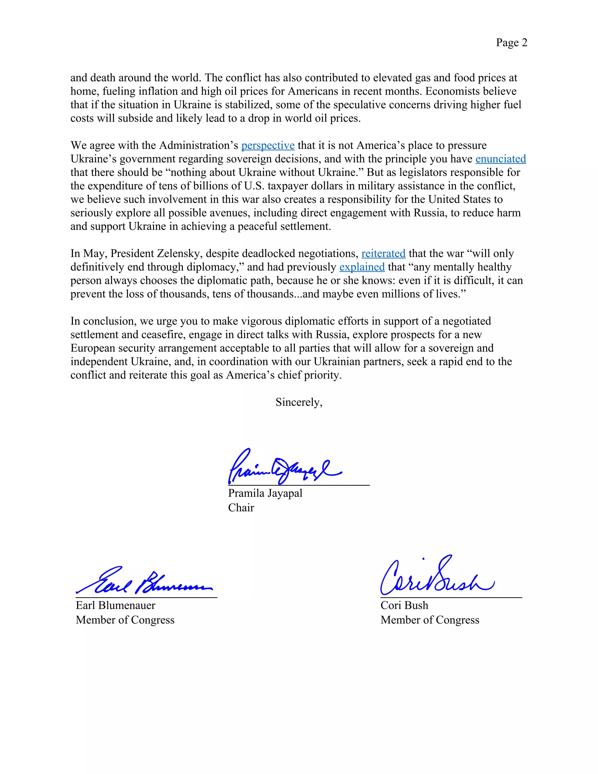 CPC letter for diplomacy on Russia-Ukraine conflict | PDF