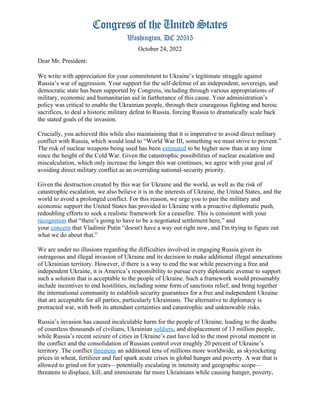 CPC letter for diplomacy on Russia-Ukraine conflict | PDF