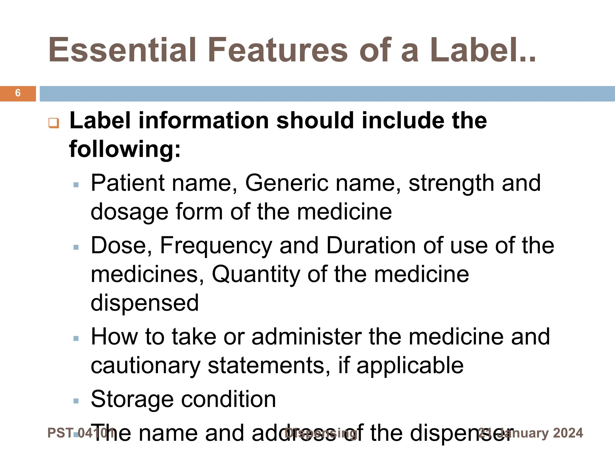 10. Medicine labels.pptx for pharmaceutical sciences | PPTX
