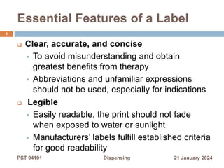10. Medicine labels.pptx for pharmaceutical sciences | PPT