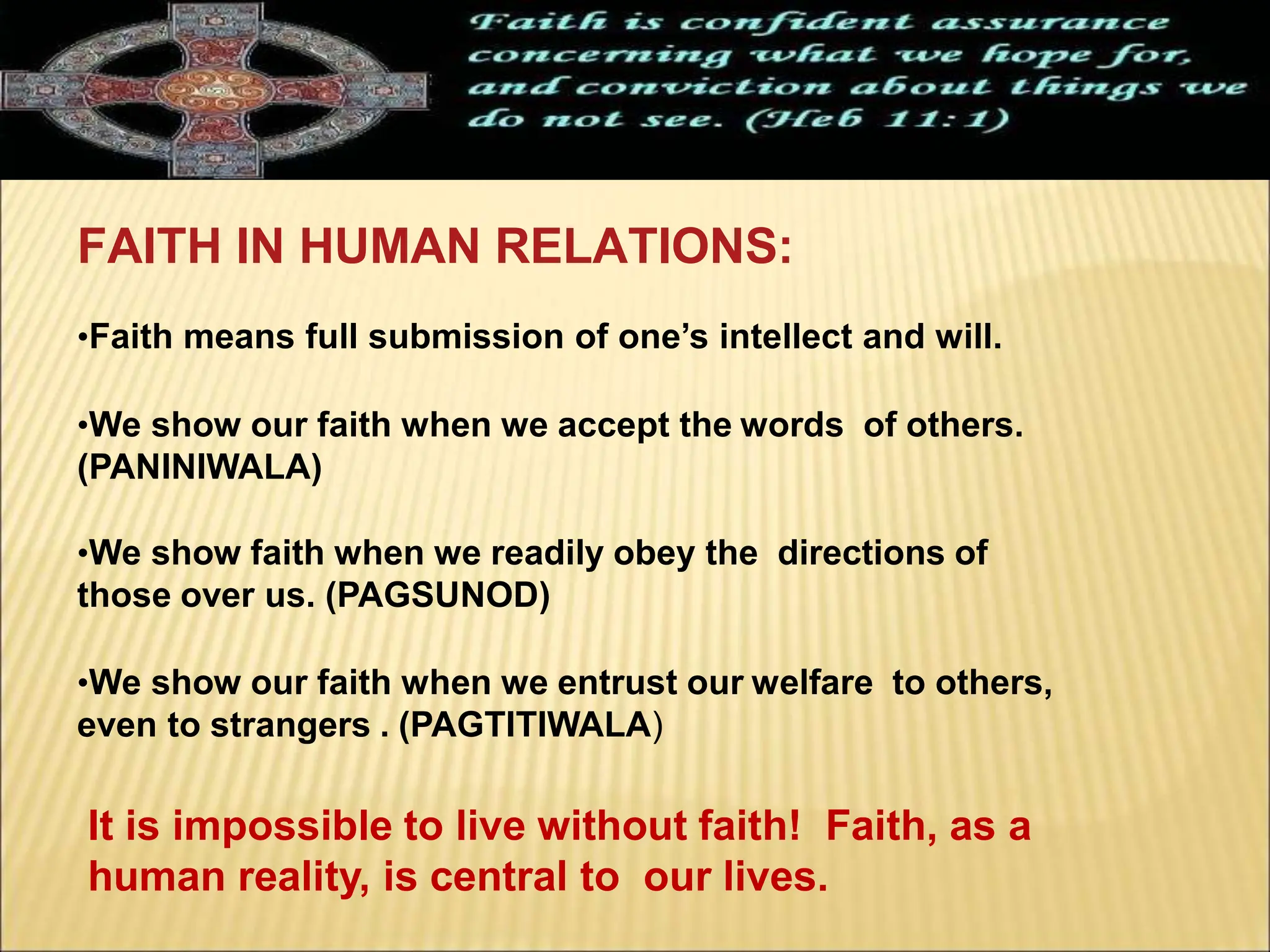 10. The Importance of Faith to humans. .pptx