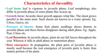 10. Juvenility and characteristics of juvenility | PPTX