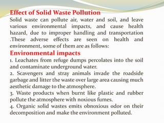 10. solid waste pollution.pdf pollution waste solid | PDF