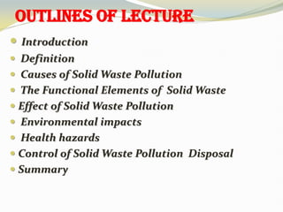 10. solid waste pollution.pdf pollution waste solid | PDF