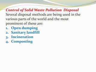 10. solid waste pollution.pdf pollution waste solid | PDF