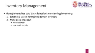 Inventory management in operation research | PPTX