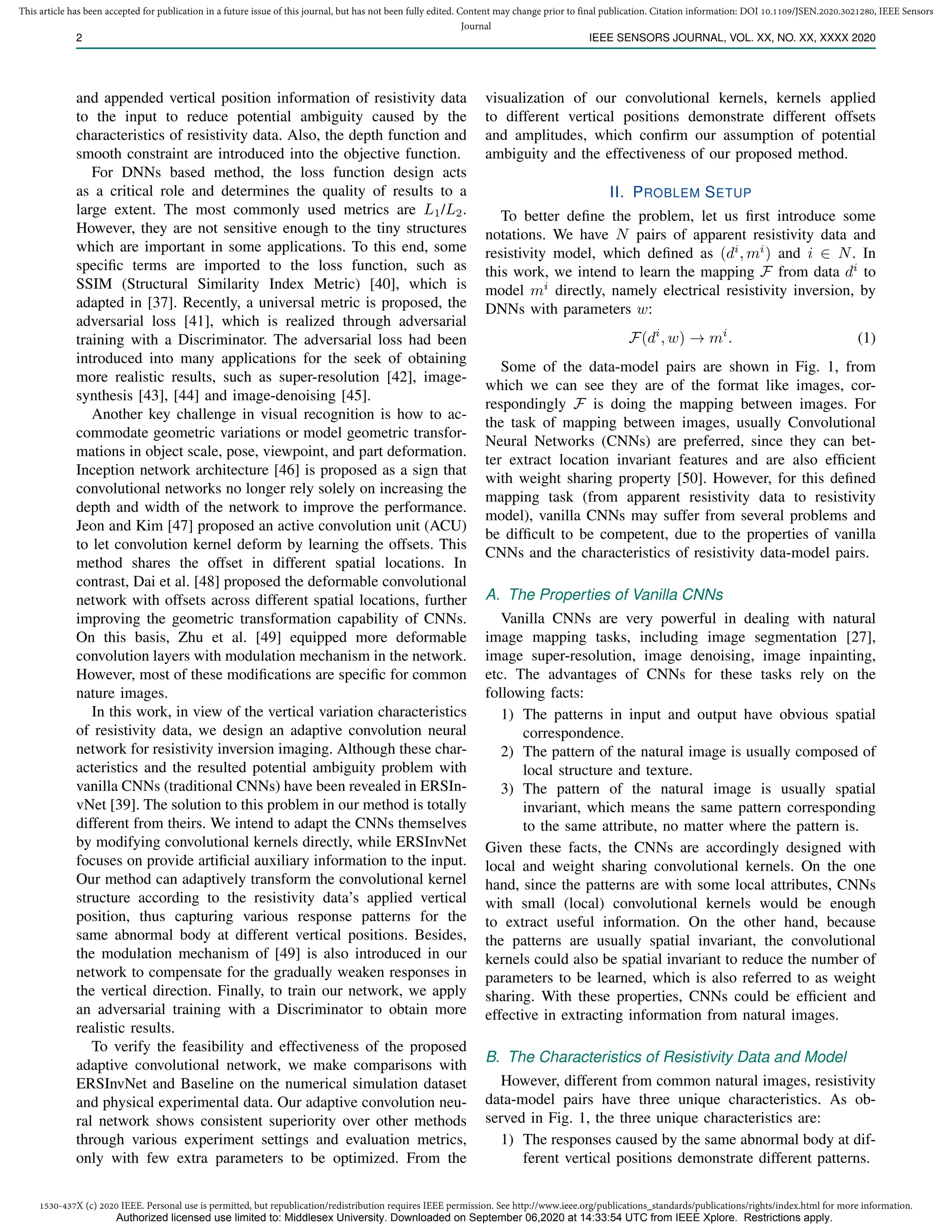 Adaptive Convolution Neural Networks for Electrical Resistivity ...