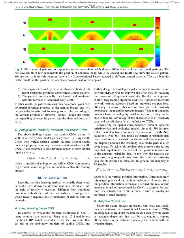 Adaptive Convolution Neural Networks for Electrical Resistivity Inversion | PDF