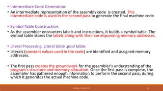 10.Design Of Two Pass Assembler in system software.pdf | Programming ...
