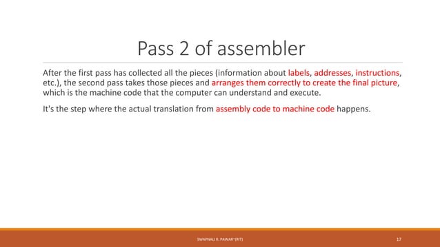 10.Design Of Two Pass Assembler in system software.pdf | Programming Languages | Computing