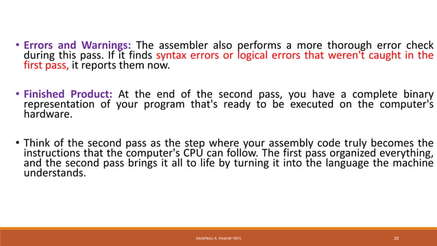 10.Design Of Two Pass Assembler in system software.pdf | Programming Languages | Computing