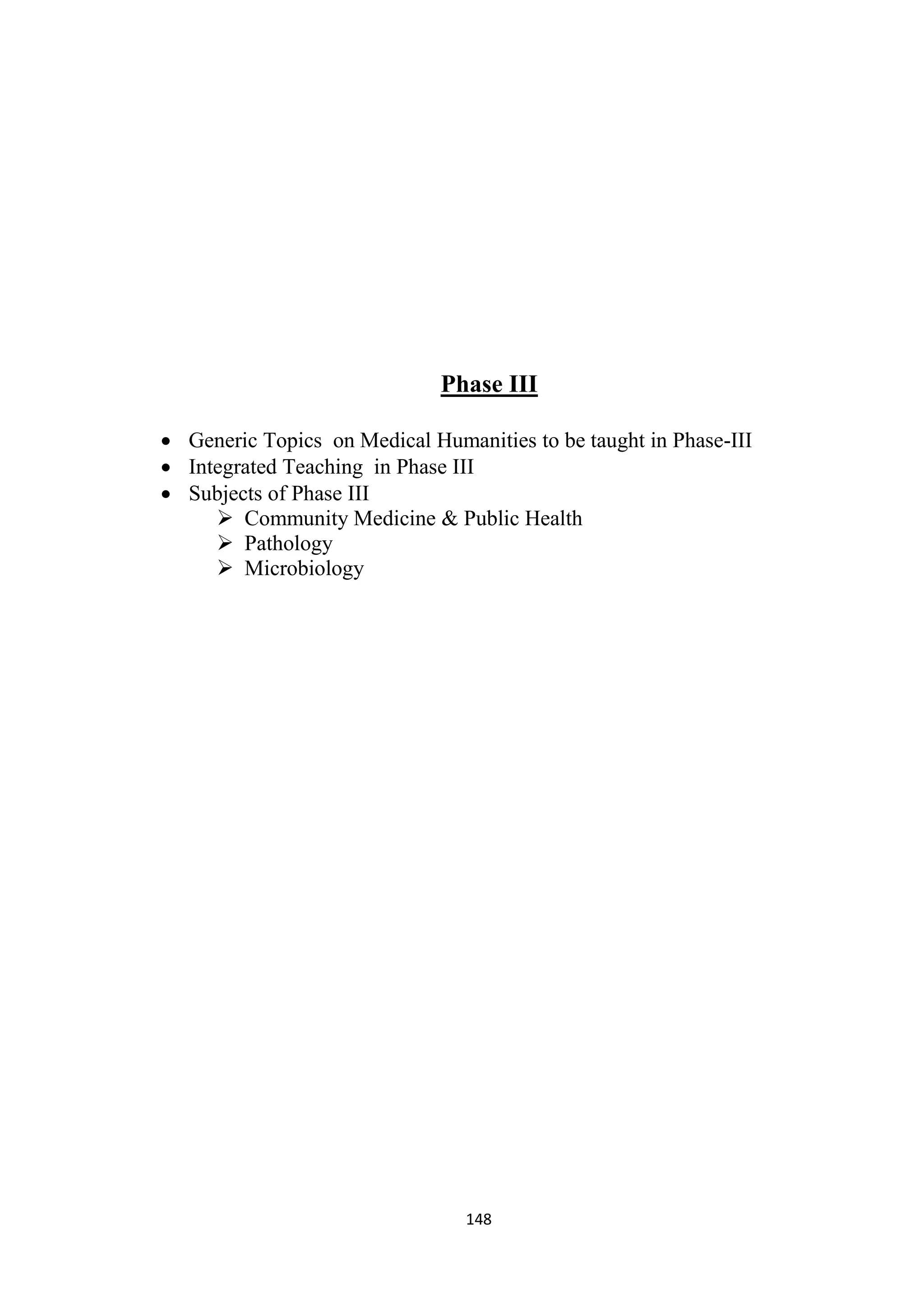 10. PHASE III.pdf MBBS SYLLABUS ALL TO KNOW | PDF