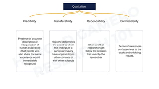 Research 101: Rigor in Qualitative Research | PDF