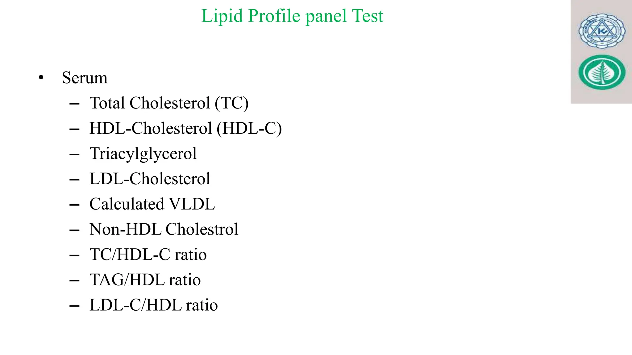 Lipid Profile test & Cardiac Markers for MBBS, Lab. Med. and Nursing.pptx