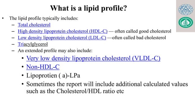 Lipid Profile test & Cardiac Markers for MBBS, Lab. Med. and Nursing ...
