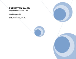 Paediatric department daily rounds checklist.doc