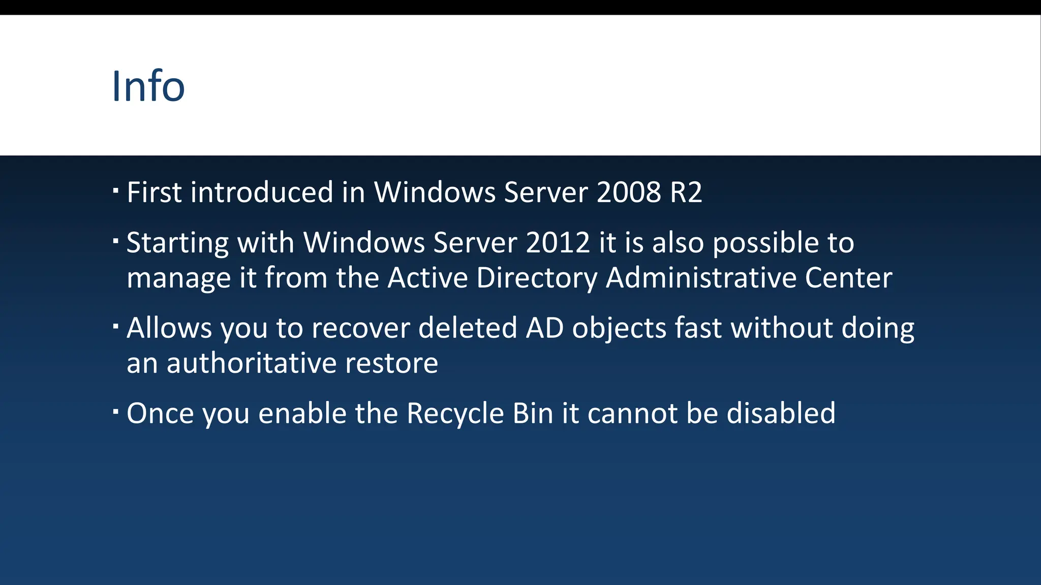 10. Active Directory Recycle Bin - Windows Server 2022.pptx