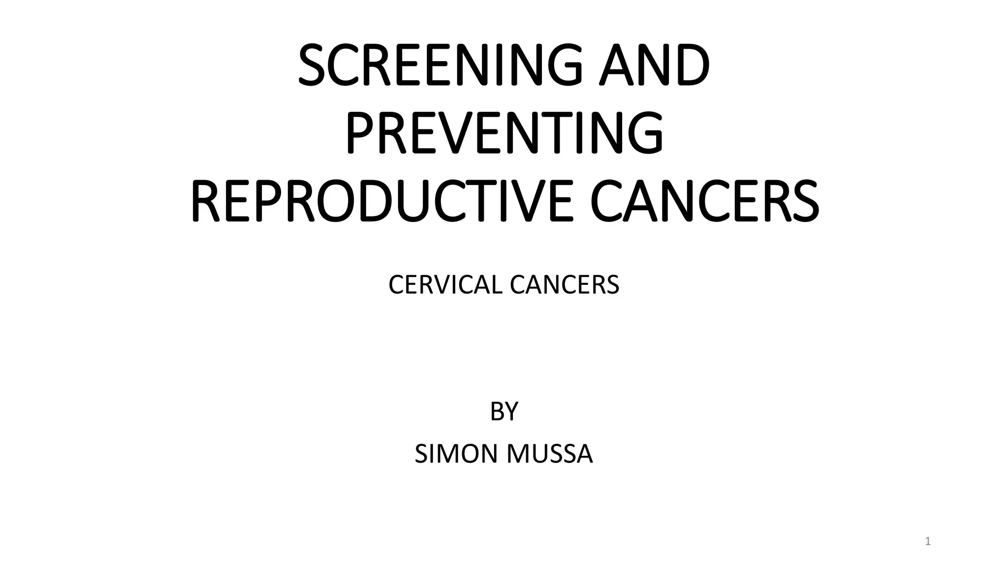 CONCEPTS ON CERVICAL CANCER SCREENING.pptx