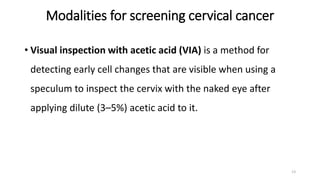 CONCEPTS ON CERVICAL CANCER SCREENING.pptx