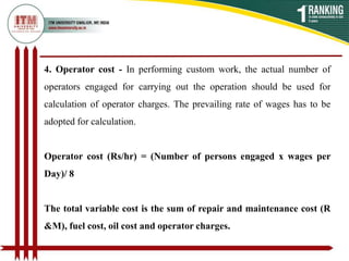 10. Operating Cost of tractor. Gate agriculture | PPTX | Agriculture ...