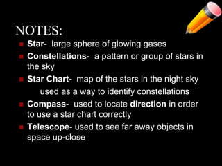 Sky at night. Stars. Constellation science | PPT