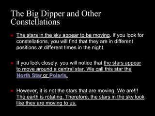 Sky at night. Stars. Constellation science | PPT