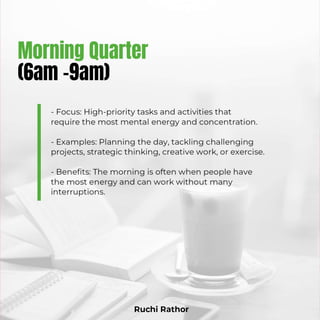 The Four Quarters Method Of Productivity | PDF