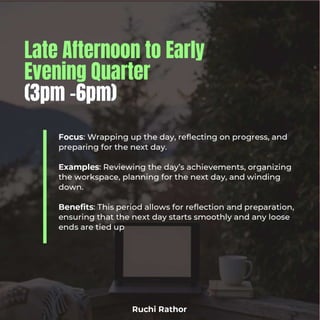 The Four Quarters Method Of Productivity | PDF