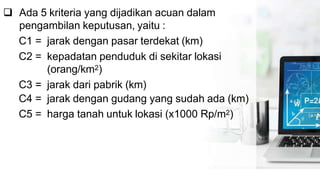 Materi Sistem pengambilan Keputusan metode VIKOR | PPTX