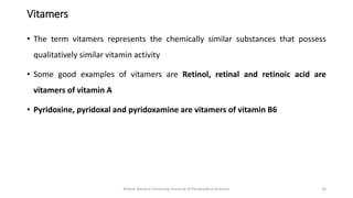 10. Vitamins and minerals.pptx biochemistry | PPTX