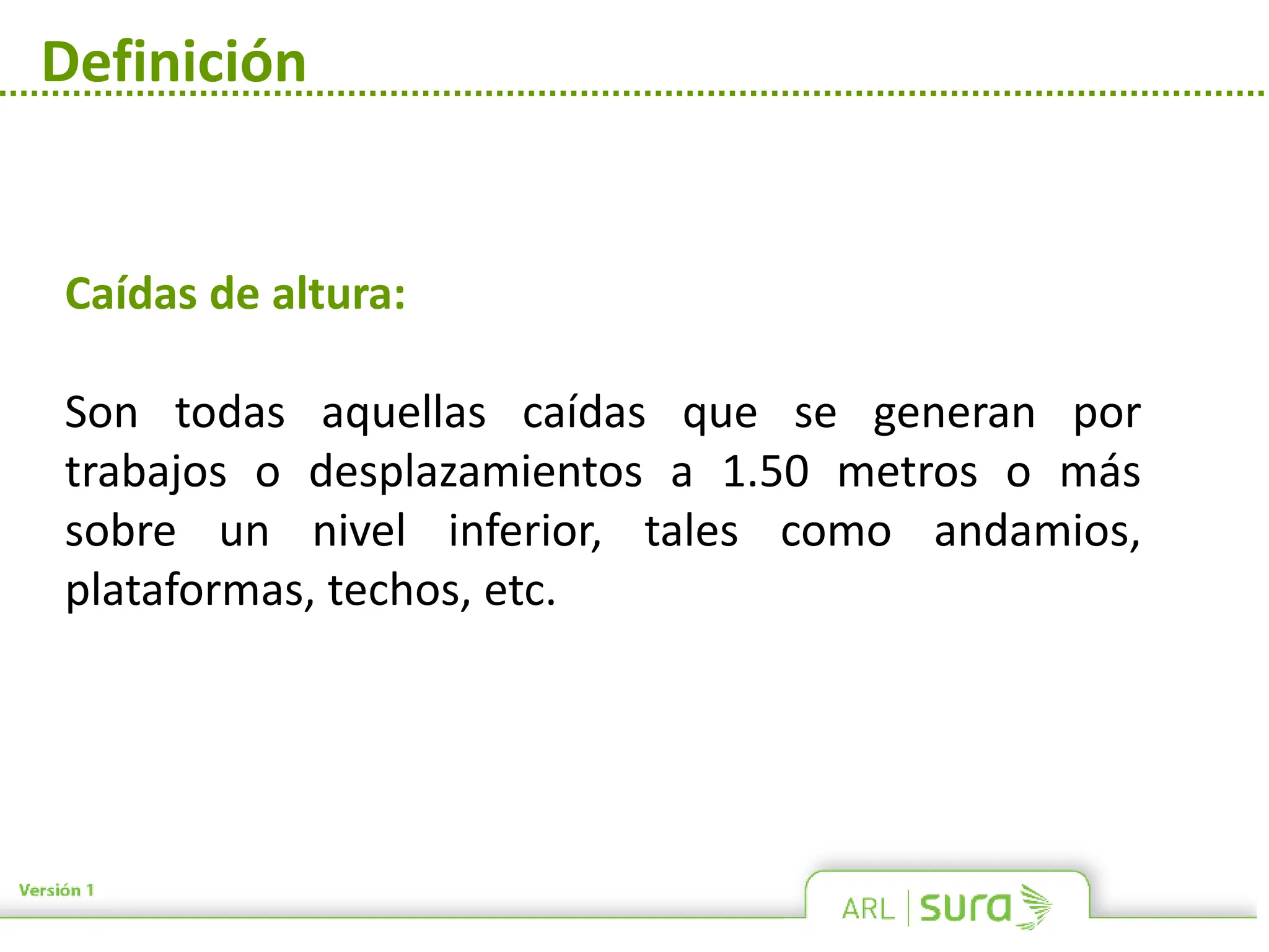 Presentación De Prevención De Accidentes Por Caidas A Nivel Ppt