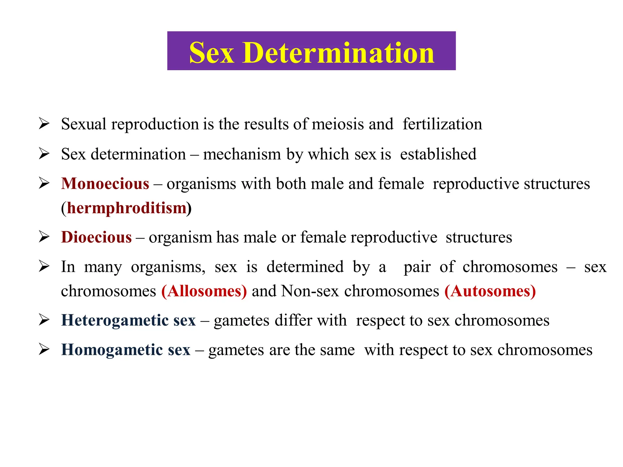 sex determination and sex linkage, Dr. Pratibha Bisen | PDF
