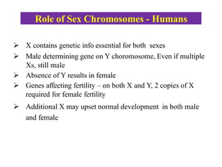sex determination and sex linkage, Dr. Pratibha Bisen | PDF