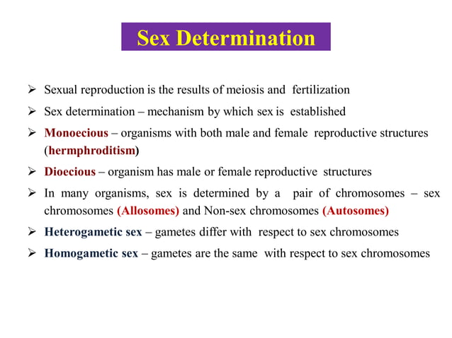 Sex Determination And Sex Linkage Dr Pratibha Bisen Pdf 9857