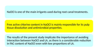 influence of lignocaine hydrochloride with adrenaline | PPTX