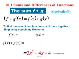 10.1-Sums-and-Differences-of-Functions.pptx