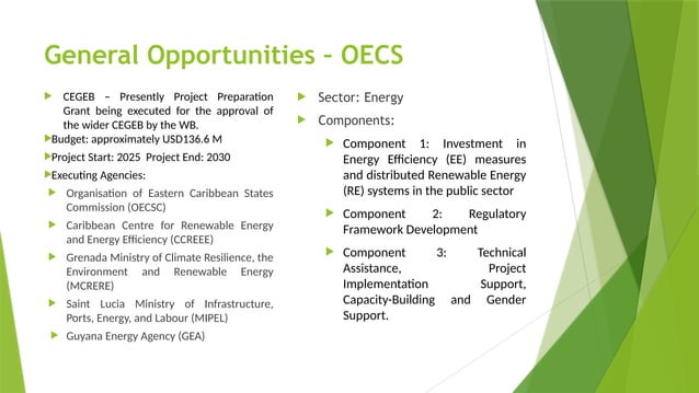 10. OECS General Opportunities Within the OECS Region.pptx